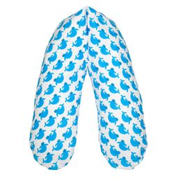 Joyfill Still-/Lagerungskissen EPS Toxproof Microperlen "Seehund"in Blau/Wei&szlig;-XXL,XL,M,S | Gr.: M