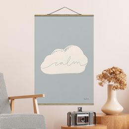 Bilderwelten Stoffbild mit Posterleisten Waage - Neon Poster