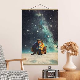 Bilderwelten Stoffbild mit Posterleisten Vintage Poster New York