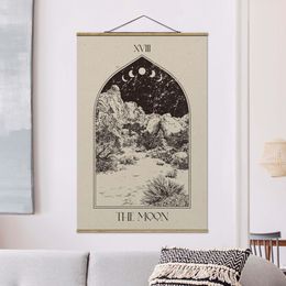 Bilderwelten Stoffbild mit Posterleisten Tarot - Der Mond
