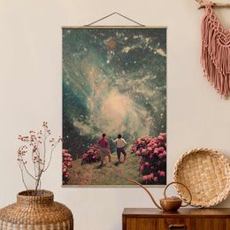 Bilderwelten Stoffbild mit Posterleisten Caspar David Friedrich - Auf dem Segler