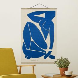 Bilderwelten Stoffbild mit Posterleisten Henri Matisse - Nu bleu III