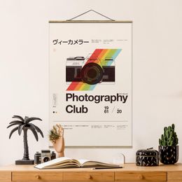 Stoffbild mit Posterleisten Photography - Club