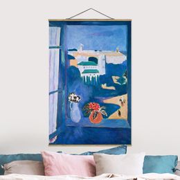 Bilderwelten Stoffbild mit Posterleisten Fische - Neon Poster