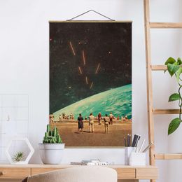 Bilderwelten Stoffbild mit Posterleisten Om - Namast&eacute;