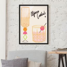 Bilderwelten Bild mit Rahmen Alfresco Cocktails