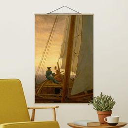 Bilderwelten Stoffbild mit Posterleisten Caspar David Friedrich - Auf dem Segler