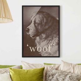 Bilderwelten Bild mit Rahmen Anonymous Dog