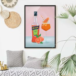 Bilderwelten Bild mit Rahmen Aperol Spritz