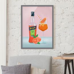 Bilderwelten Bild mit Rahmen Aperol Spritz