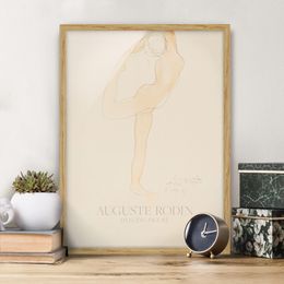 Bilderwelten Bild mit Rahmen Auguste Rodin - Frauenakt II