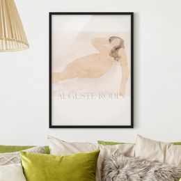 Bilderwelten Bild mit Rahmen Auguste Rodin - Frauenakt III