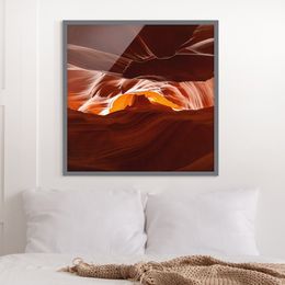 Bild mit Rahmen Blick in den Antelope Canyon
