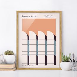 Bild mit Rahmen Bauhaus Archiv - Plakat
