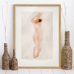 Bild mit Rahmen Auguste Rodin - Frauenakt