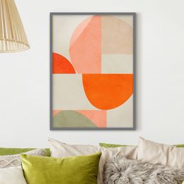 Bilderwelten Bild mit Rahmen Bunte Bauhaus Abstraktionen