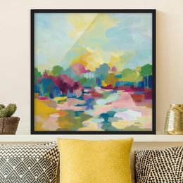 Bilderwelten Bild mit Rahmen Bunte Landschaft