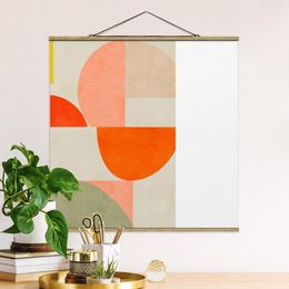 Bilderwelten Stoffbild mit Posterleisten Mediterranes Muster I