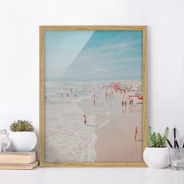 Bild mit Rahmen Buntes Strandleben