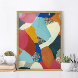 Bild mit Rahmen Bunte Steigung
