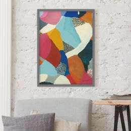 Bild mit Rahmen Bunte Steigung