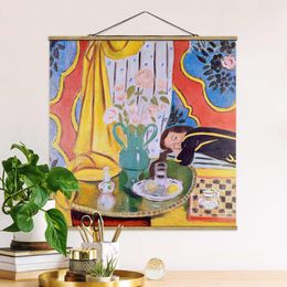 Stoffbild mit Posterleisten Henri Matisse - Harmonie in Gelb