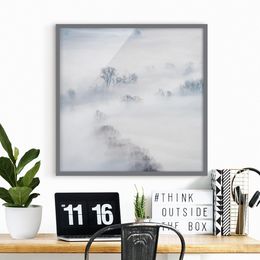 Bild mit Rahmen K&uuml;hler Nebelmorgen