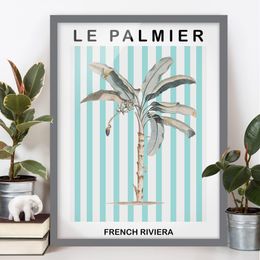 Bild mit Rahmen Le Palmier French Riviera