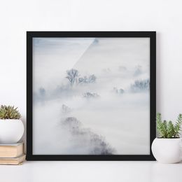 Bilderwelten Bild mit Rahmen K&uuml;hler Nebelmorgen