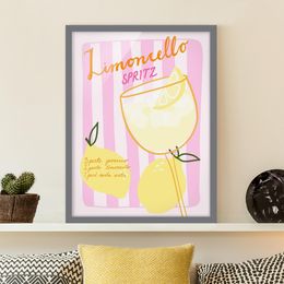 Bild mit Rahmen Limoncello Spritz