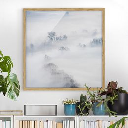 Bilderwelten Bild mit Rahmen K&uuml;hler Nebelmorgen