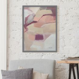 Bilderwelten Bild mit Rahmen Malvenfarbene Facetten