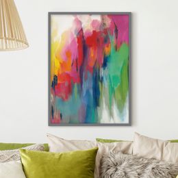 Bild mit Rahmen M&auml;rz Regenbogen