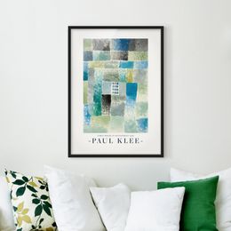 Bilderwelten Bild mit Rahmen Paul Klee - First house in settlement