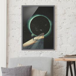 Bild mit Rahmen Marathon in der Galaxie