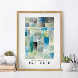Bild mit Rahmen Paul Klee - First house in settlement
