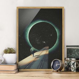 Bild mit Rahmen Marathon in der Galaxie