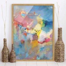 Bild mit Rahmen Pastell-Explosion