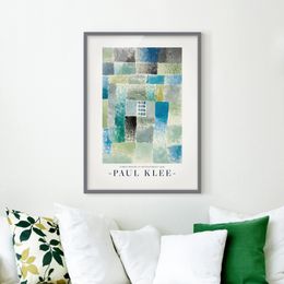 Bild mit Rahmen Paul Klee - First house in settlement