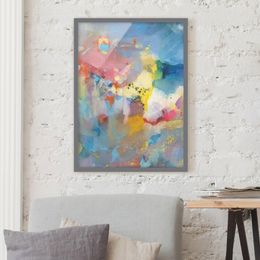 Bild mit Rahmen Pastell-Explosion