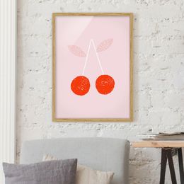 Bilderwelten Bild mit Rahmen PopArt Cherries