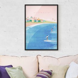 Bilderwelten Bild mit Rahmen Reiseposter - Australien