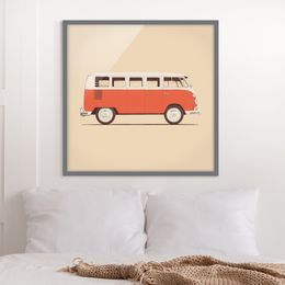 Bild mit Rahmen Old School Camper