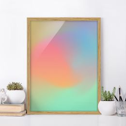 Bild mit Rahmen Regenbogenfarben