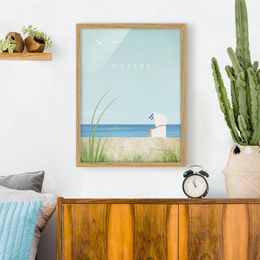Bild mit Rahmen Reiseposter - Ostsee