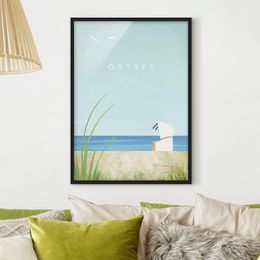 Bilderwelten Bild mit Rahmen Reiseposter - Ostsee