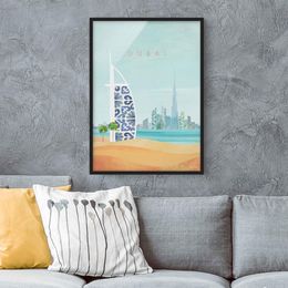 Bilderwelten Bild mit Rahmen Reiseposter - Dubai
