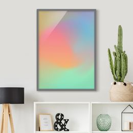 Bild mit Rahmen Regenbogenfarben