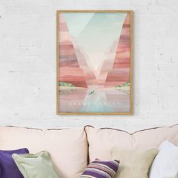 Bilderwelten Bild mit Rahmen Reiseposter - Grand Canyon