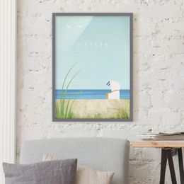 Bild mit Rahmen Reiseposter - Ostsee